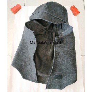 Jual Topi Welder bahan jeans tebal / Topi Las / Topi Jepang / Kerpus ...