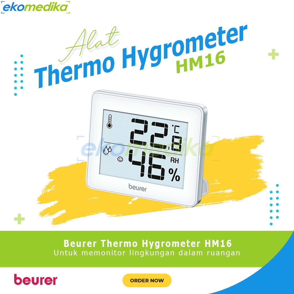 Jual Thermo Hygrometer Beurer HM16 HM 16 Thermometer Hygrometer Digital ...