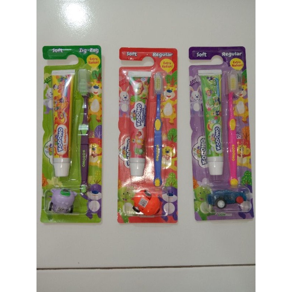 Jual kodomo toothpaste and toothbrush/pasta dan sikat gigi anak | Shopee Indonesia