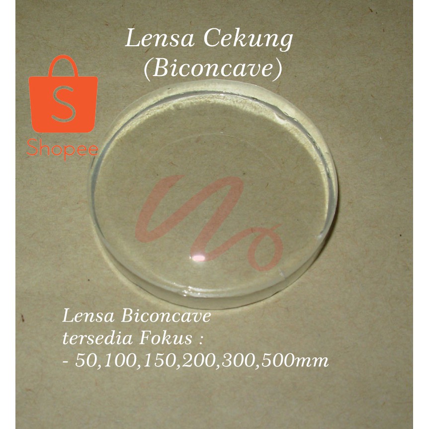Jual Lensa Cekung Dia.50mm F-50mm | Biconcave Lens | Shopee Indonesia