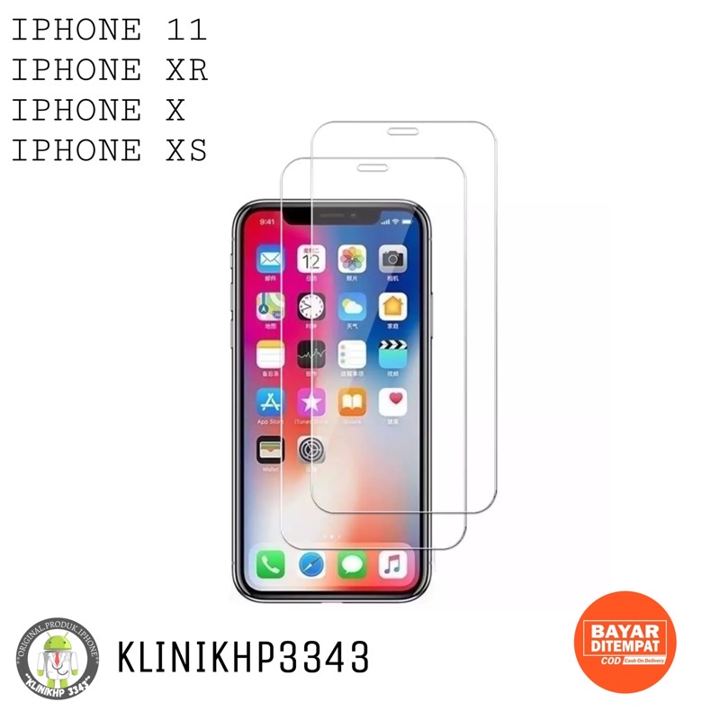 Jual TEMPERED GLASS / TEMPEL GLASS IP XR ORIGINAL BENING POLOS ...
