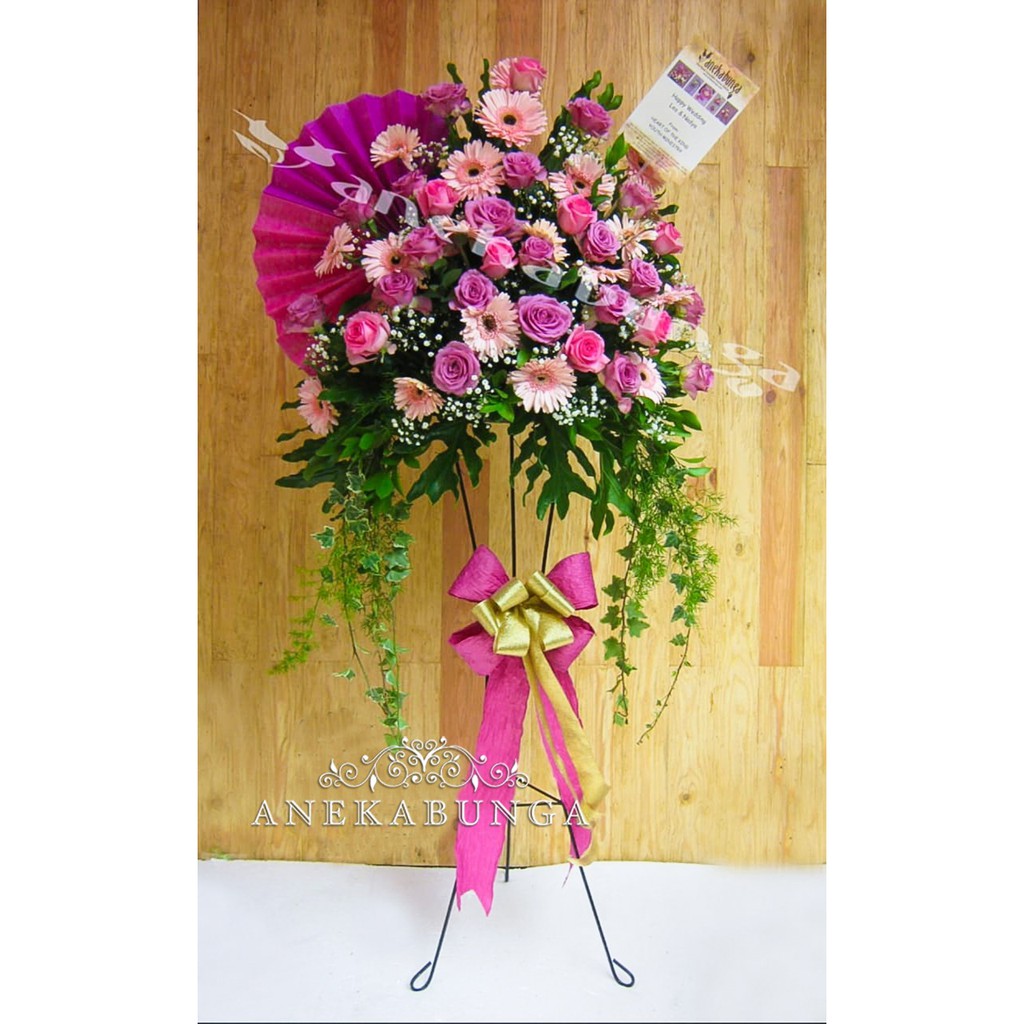 Jual Standing Flower Congratulations Karangan Bunga Ucapan Stand Besi ...