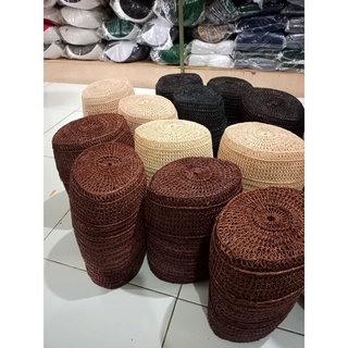 Jual Peci Rotan Kalimantan / Peci Rotan / Peci Akar Rotan /Kopiah / songko / free packing kardus ...