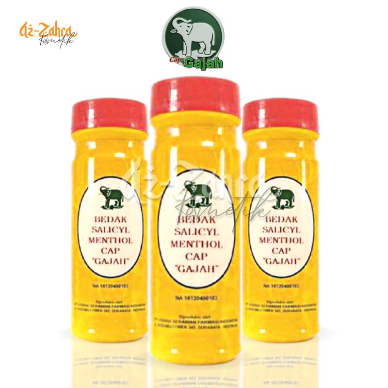 Jual Bedak Salicyl Menthol Cap Gajah 100 Gram | Shopee Indonesia
