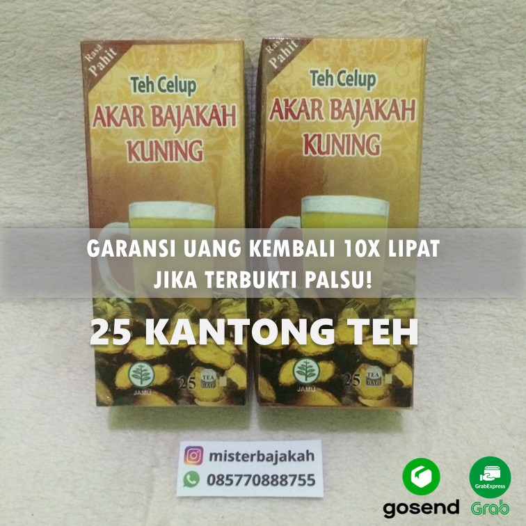 Jual TEH BAJAKAH KUNING ISI 25 KANTONG TEH (PAHIT) | Shopee Indonesia