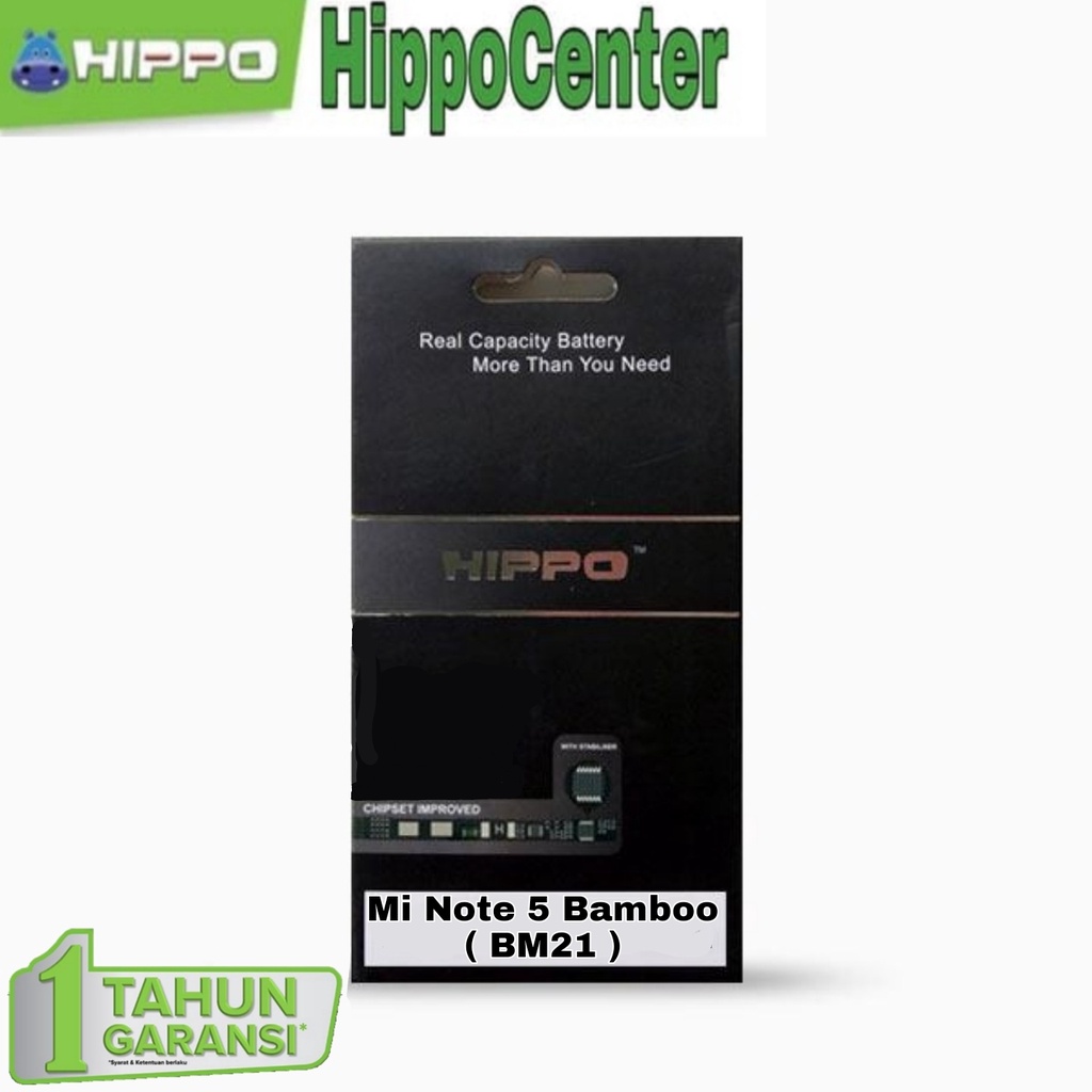 Jual Baterai Hippo Xiaomi Mi Note 5 Bamboo Hippo baterai xiao mi BM21 ...