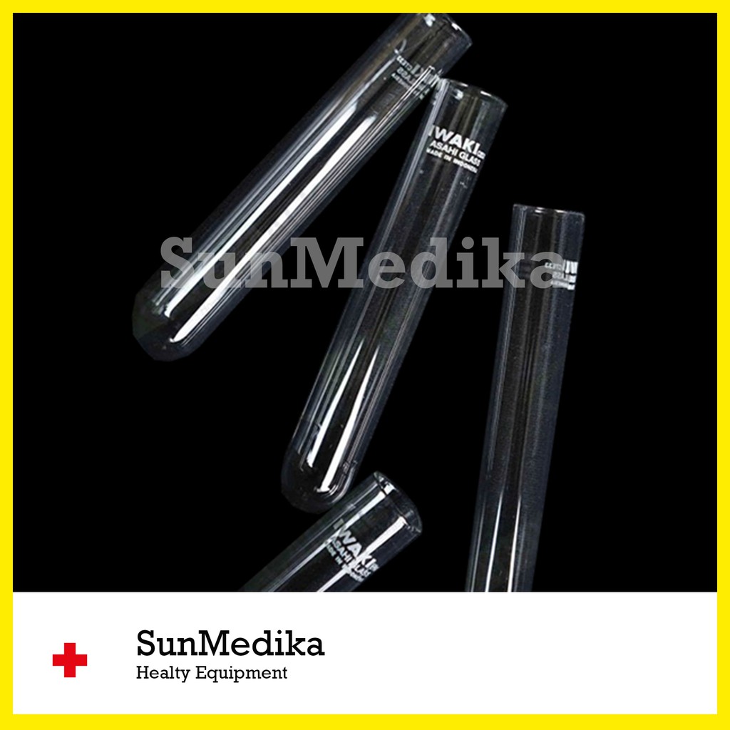 Jual Tabung Reaksi 12ml 16x100mm Iwaki Pyrex Asahi | Test Tube Kaca ...