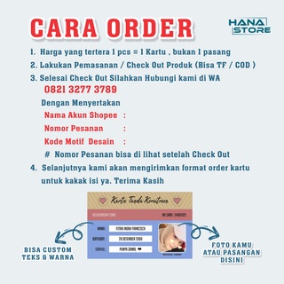 Jual [1PCS] Kartu Tanda Komitmen | Kartu Tanda Pacaran | Kartu Hak ...