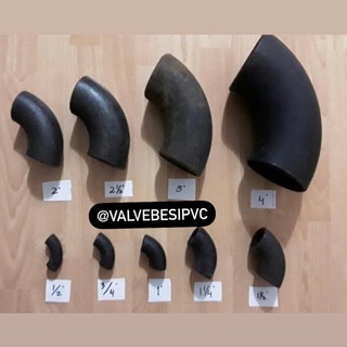 Jual ELBOW HITAM LAS SCH40 3 INCH / KNEE TANPA DRAT / LAS BOCH / ELBOW ...