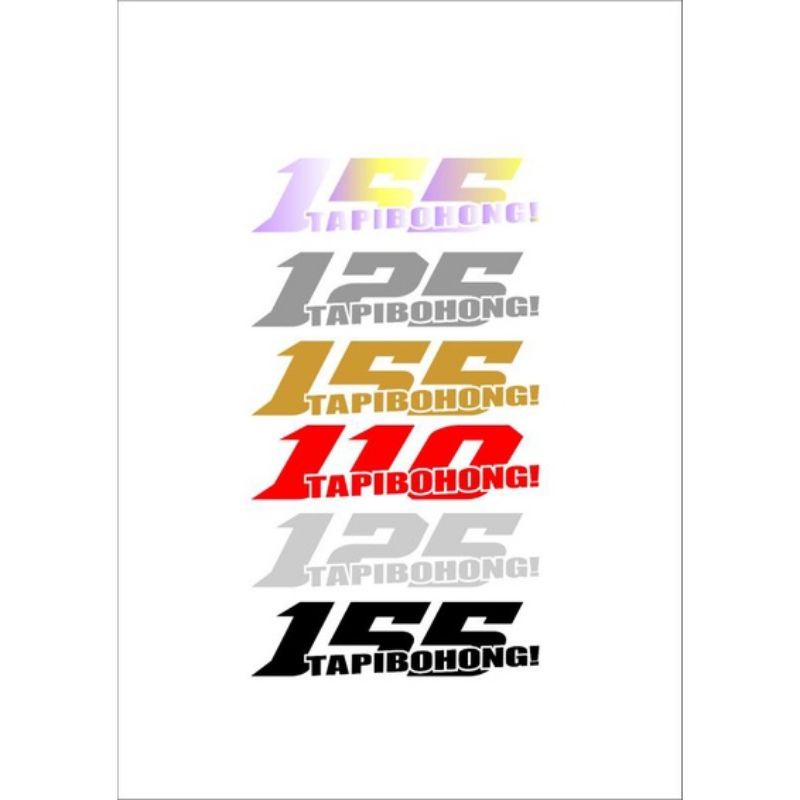 Jual STICKER 155 TAPI BOONG 125 TAPI BOONG 110 TAPI BOONG CUTTING ...