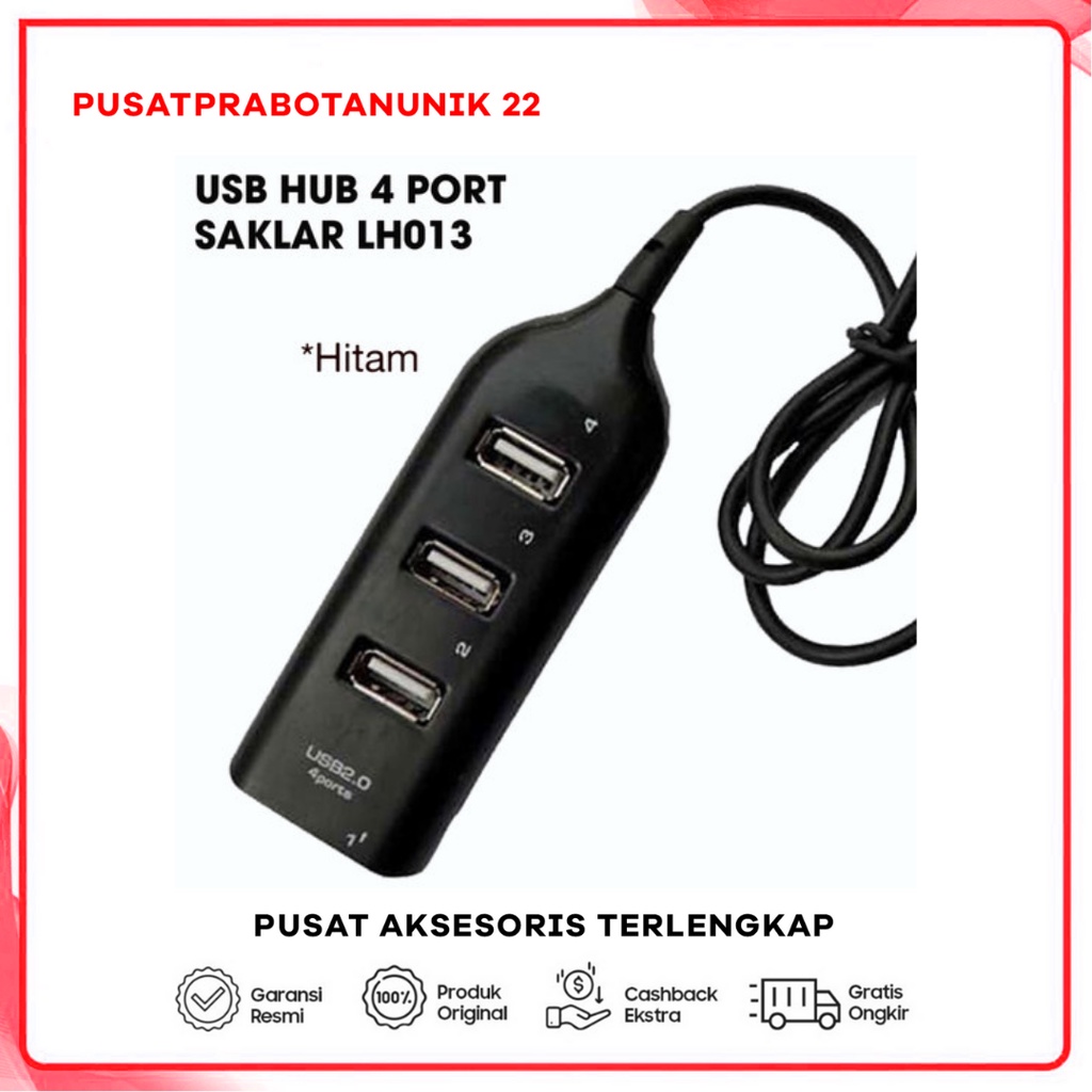Jual Usb Hub 4 in 1 Sambungan 4in1 Kabel 4 port Saklar For Mouse Laptop ...
