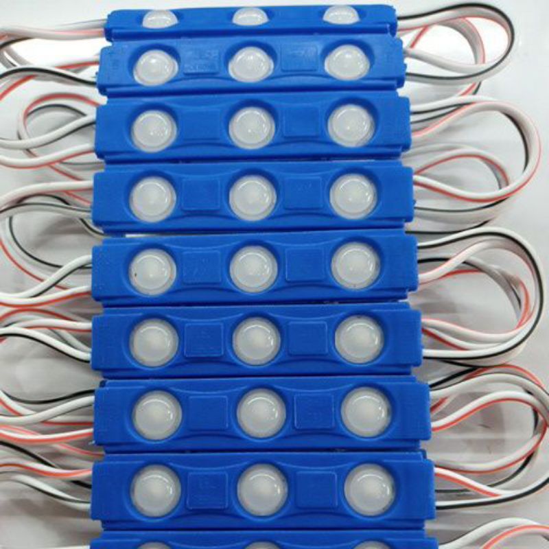 Jual lampu led modul samsung 3 mata DC 12 V 1.5 W biru | Shopee Indonesia