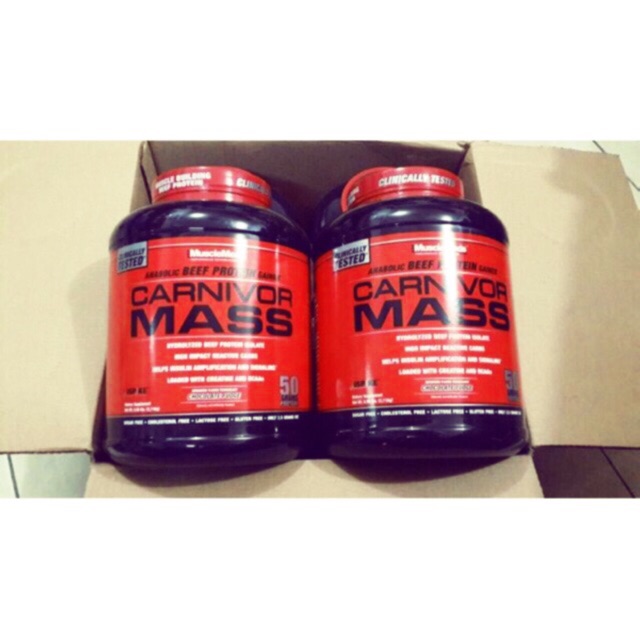Jual Carnivor Mass carnivormass 6 lbs gainer protein Indonesia|Shopee ...