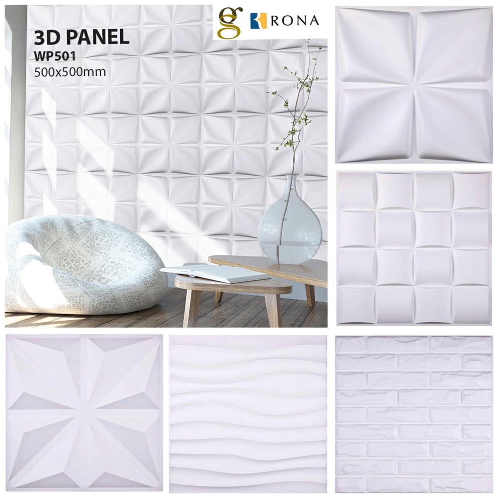 Jual Panel Dinding 3D / Wallpanel RONA (Bukan Wallfoam) High Quality ...