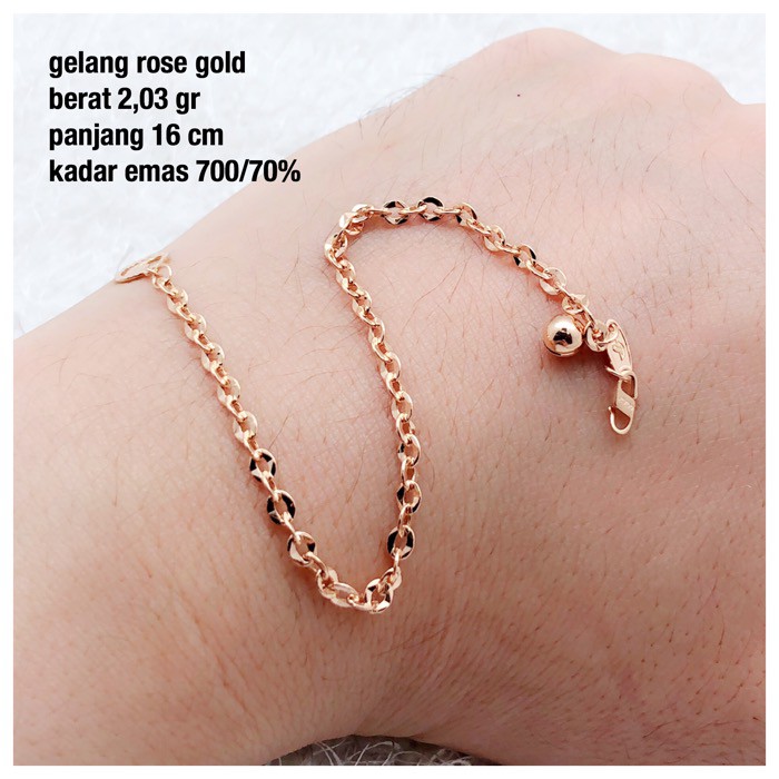 gelang rose gold | Shopee Indonesia