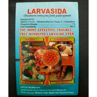 Jual Larvasida Bubuk Abate Membasmi Jentik Nyamuk Indonesia|Shopee ...