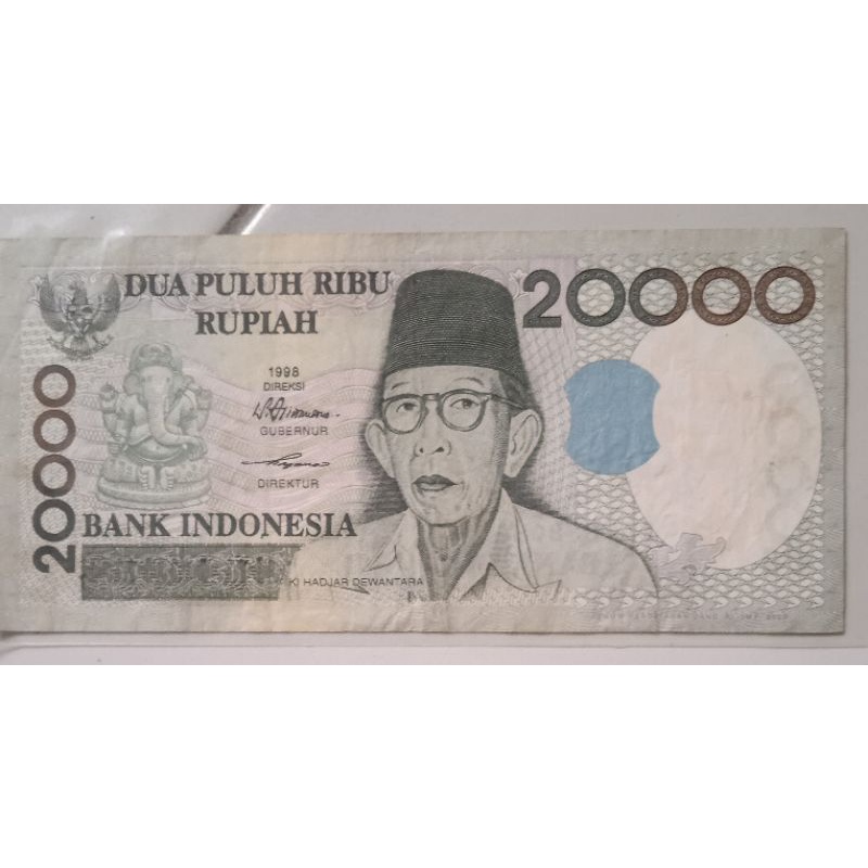 Jual uang kertas 20 Ribu Ki Hadjar Dewantara | Shopee Indonesia