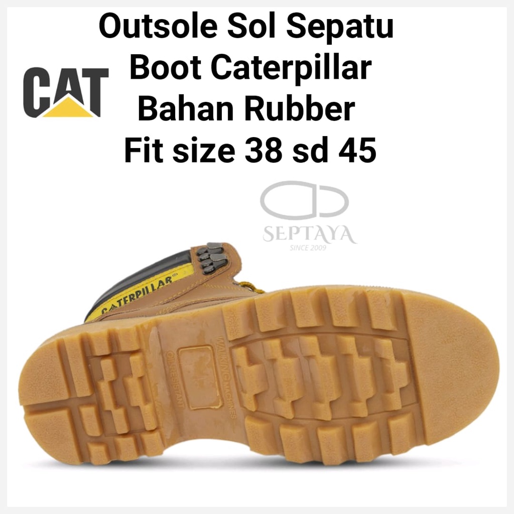 Jual HARGA PABRIK Outsole Sol Sepatu Alas Bawah Boots Caterpillar ...