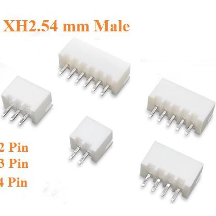 Jual JUAL Connector Konektor Pin Header Male 2P 3P 4P XH2.54 XH2.54MM 2.54MM . | Shopee Indonesia