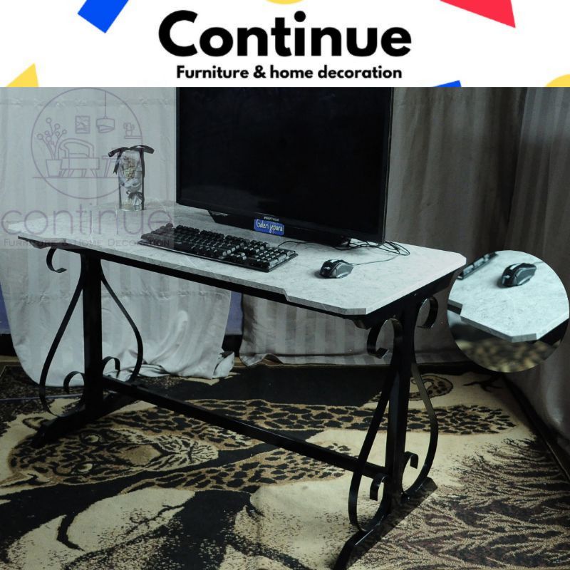 Jual Meja Gaming Meja Komputer Meja Kerja Meja Belajar Laci Penyimpanan ...