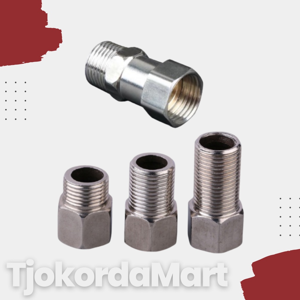 Jual Sok sambungan pipa sock 1/2 inch sambungan kran air stainless sock ...