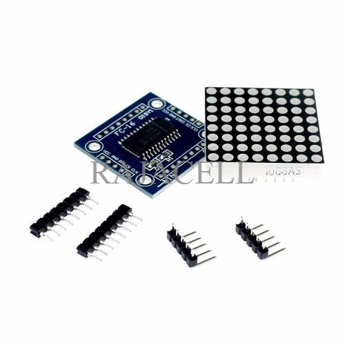 Jual DIY KIT Dot Matrix Module 8x8 Led MAX7219 SMD for Arduino | Shopee Indonesia