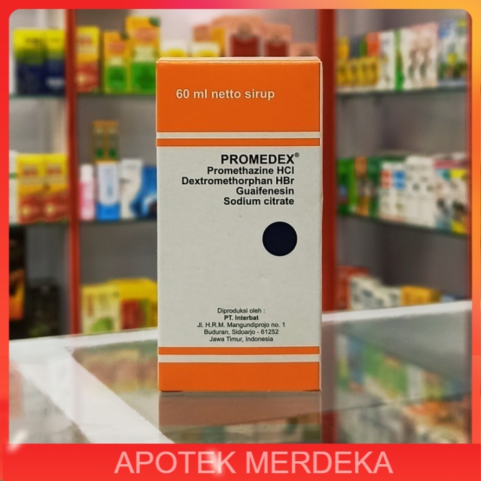 Jual promedex sirup / obat batuk berdahak dan kering alergi 60 ml ...
