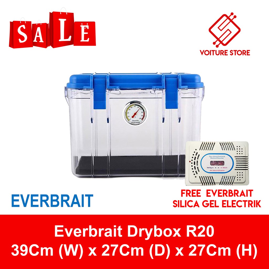 Jual Everbrait Dry Box R20 Drybox ABS Free Silica Gel Elektrik untuk ...