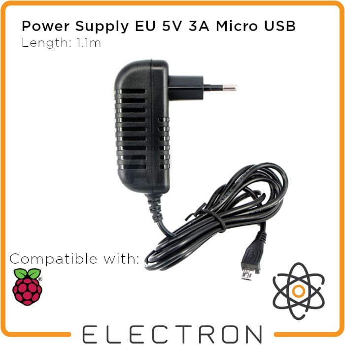 Jual Power Supply 5V 3A Micro USB Raspberry Pi Adaptor Charger DC 5 A 3 ...