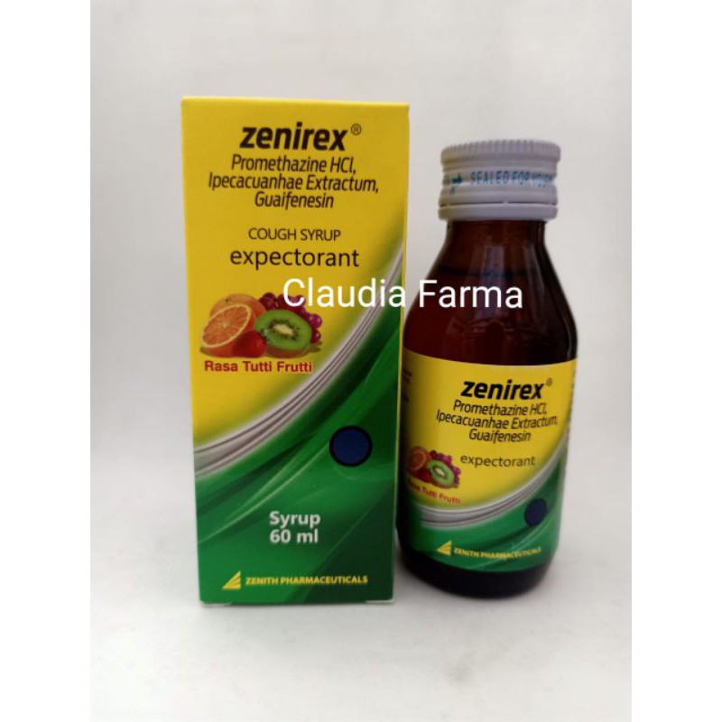 Jual Zenirex Syrup 60ml Cough Syrup Expectorant | Shopee Indonesia