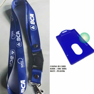 Jual TALI ID CARD/LANYARD"BANK BCA"BISA SATUAN-READY STOCK | Shopee ...