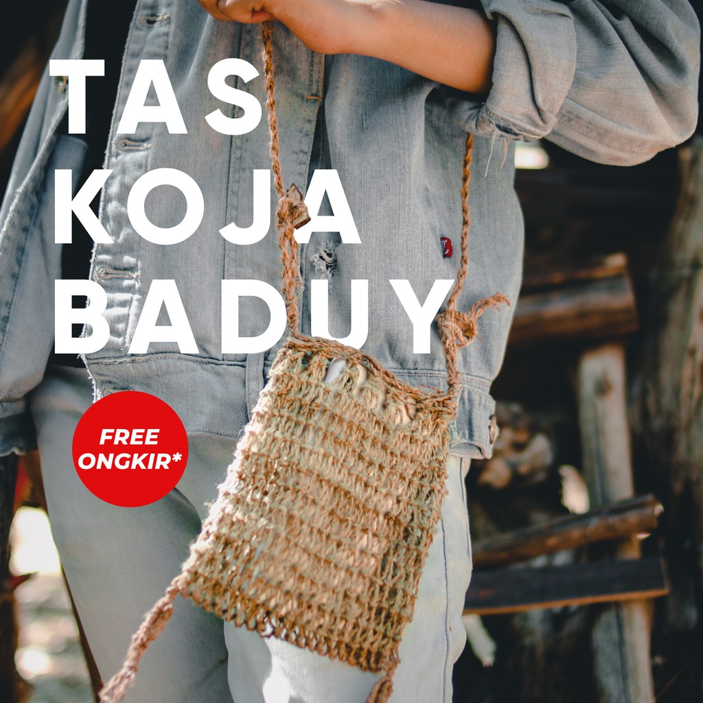 Jual KAINNESIA Tas Koja Slingbag Etnik Baduy Rajut Bahan Rotan Premium ...