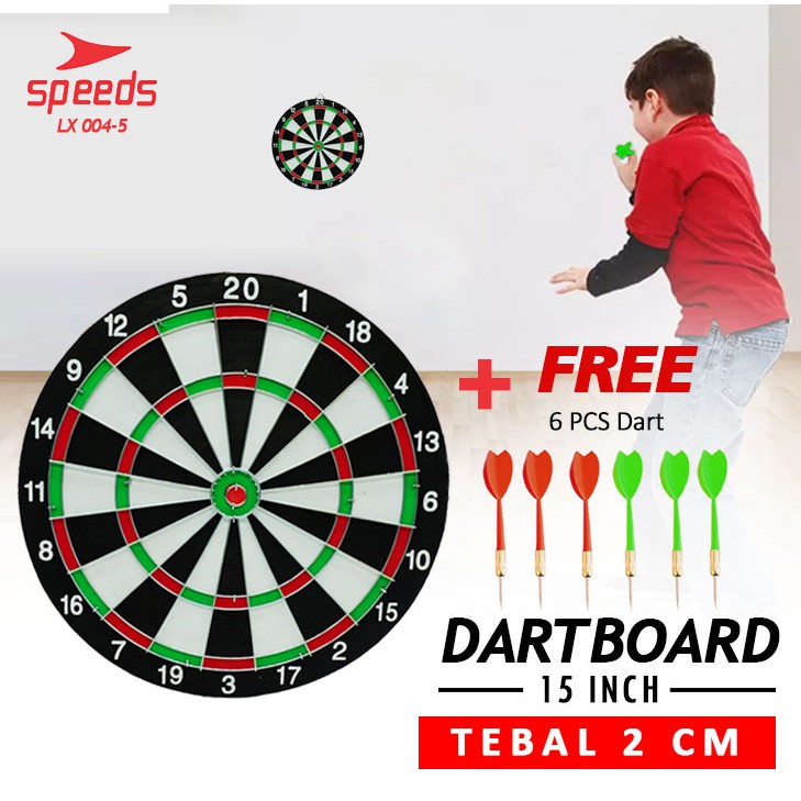 Jual SPEEDS DART Papan 15 in Dart Board Game Pro Panahan Dinding ...