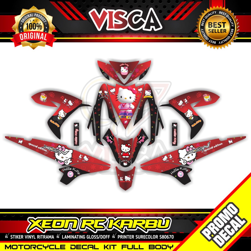 Jual Decal Xeon Rc Full Body Stiker Xeon Rc Karbu Full Body Hello Kitty ...