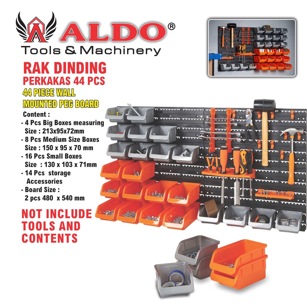 Jual Rak Dinding Perkakas 44 Pcs Aldo Indonesia|Shopee Indonesia