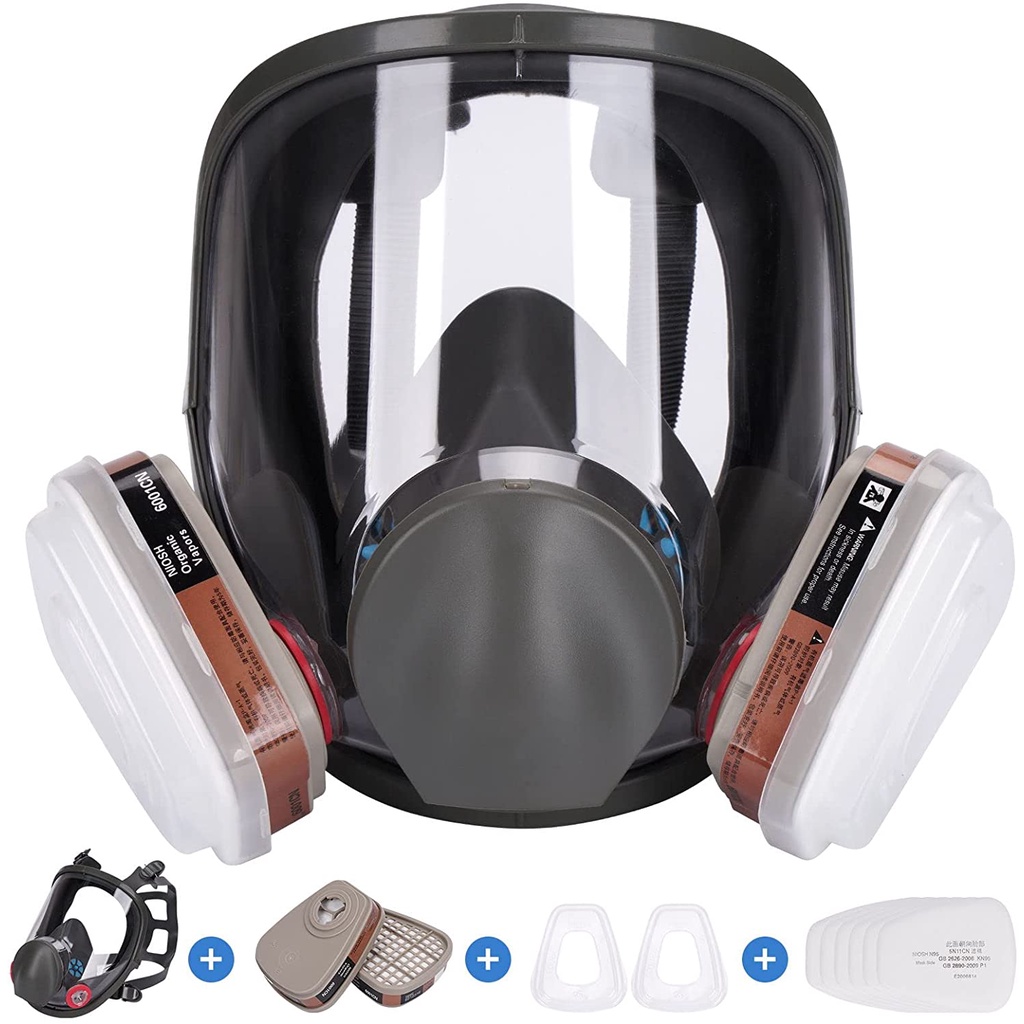 Jual Masker Gas Full Face Respirator Gas Amonia,Gas Acid, Gas Organik ...