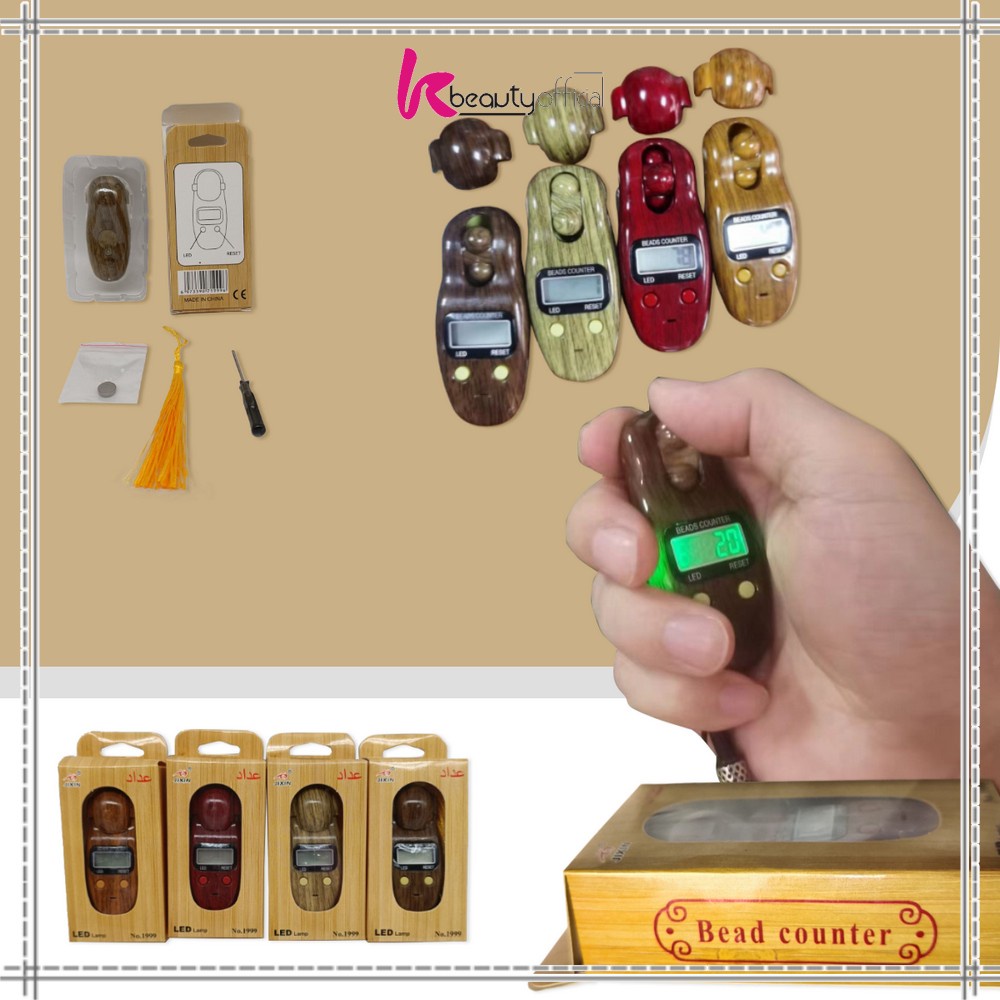Jual KB-C383 Tasbih Digital Kayu / Tasbih Digital Premium Mini Tally ...