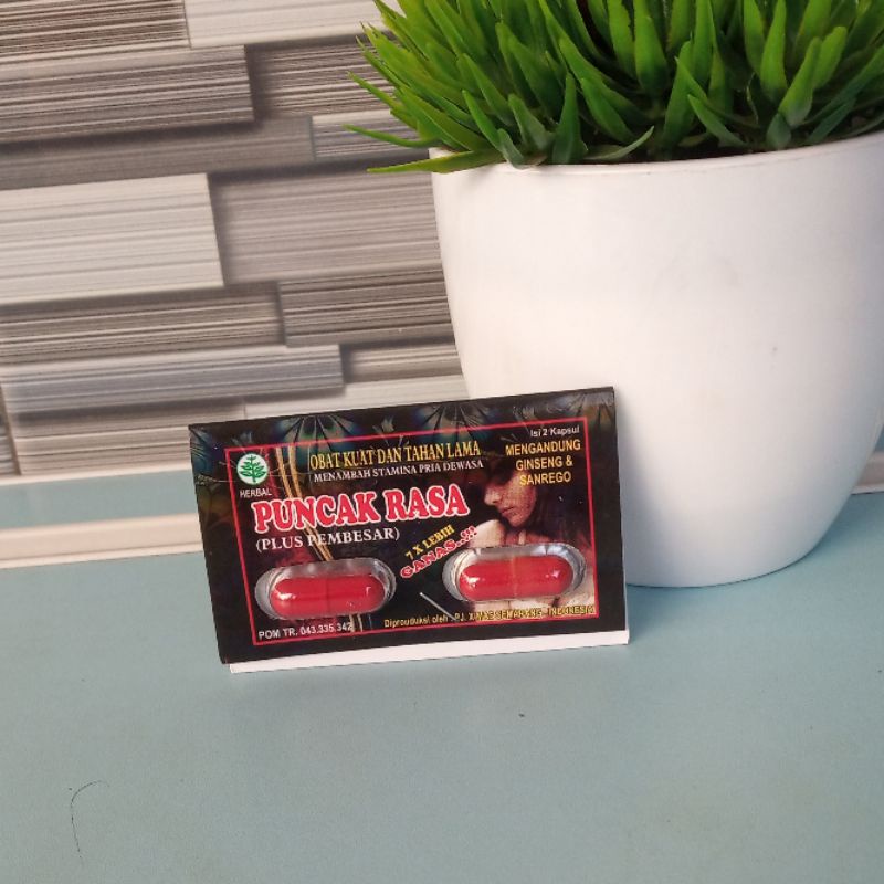 Jual PUNCAK RASA Obat Kuat Obat Tahan Lama Stamina Pria Dewasa (1Blister Isi 2 Kapsul) | Shopee ...