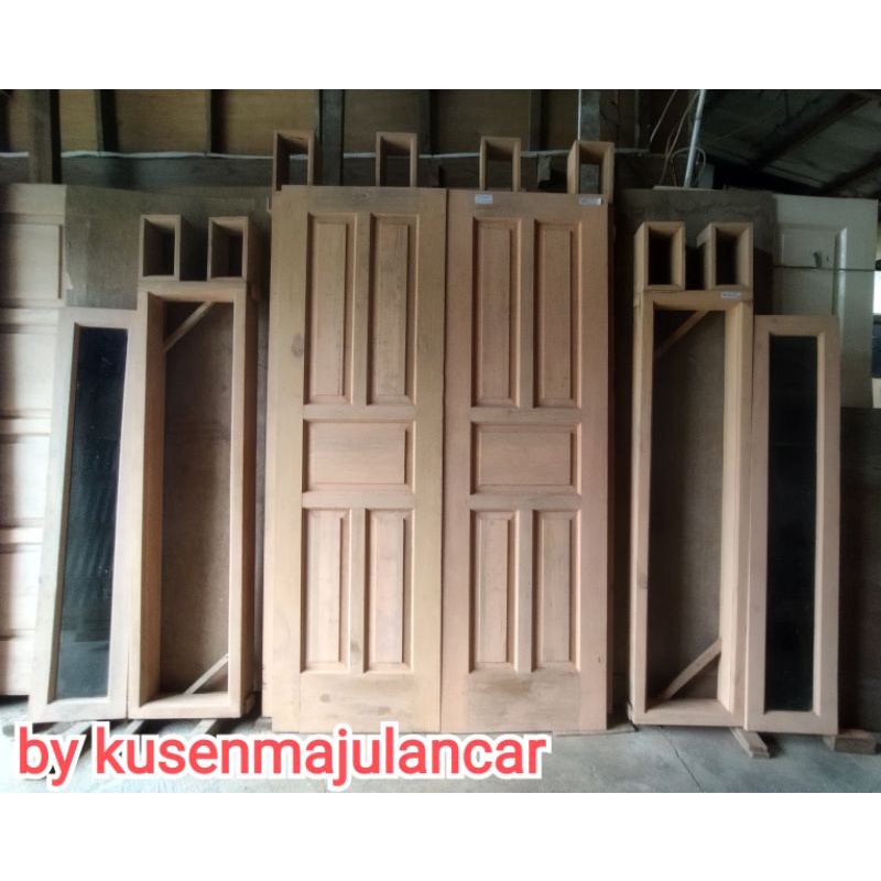 Jual Paket Lengkap Kusen & Pintu 2+2 Jendela+Lobang Angin (PAKET MURAH ...