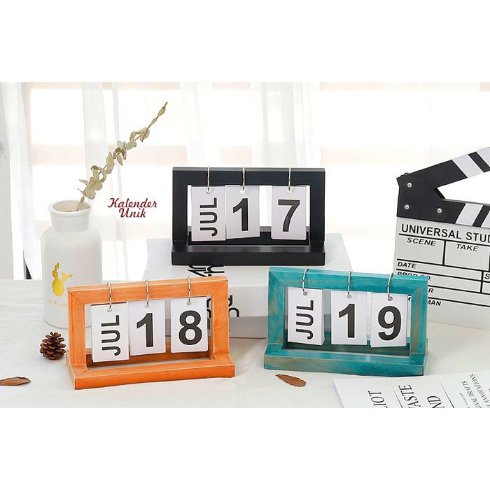 Jual Kalender Unik KAYU- Model Gantung- tanpa batas- cocok utk kado ...