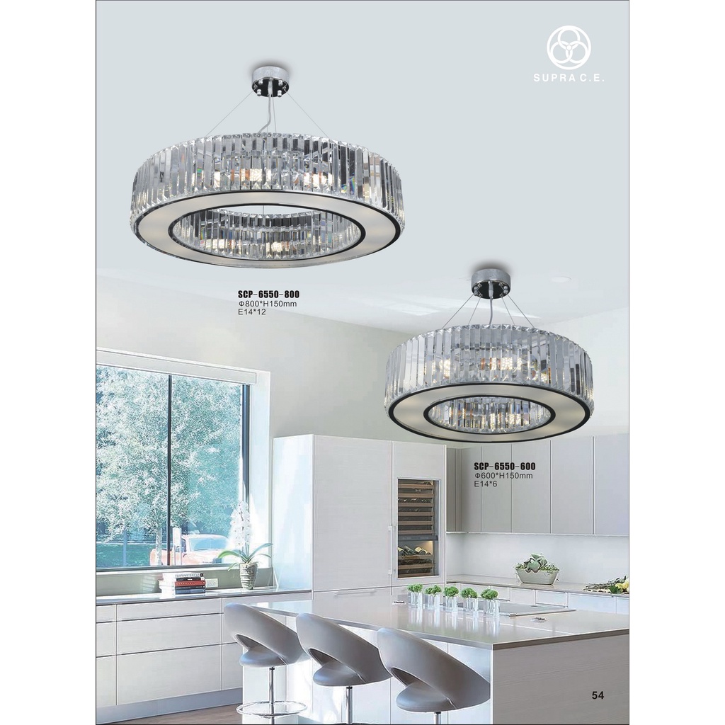 Jual Lampu Gantung Full Crystal Lingkaran Art Deco Hias Ruang Tamu 6550 ...