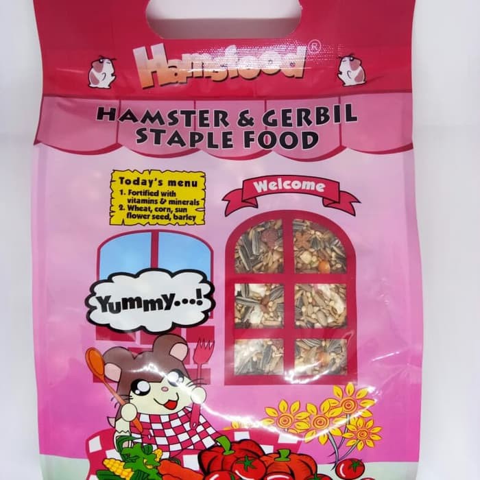 Jual HAMSFOOD HAMSTER & GERBIL STAPLE FOOD 1KG /MAKANAN HAMSTER 1KG ...