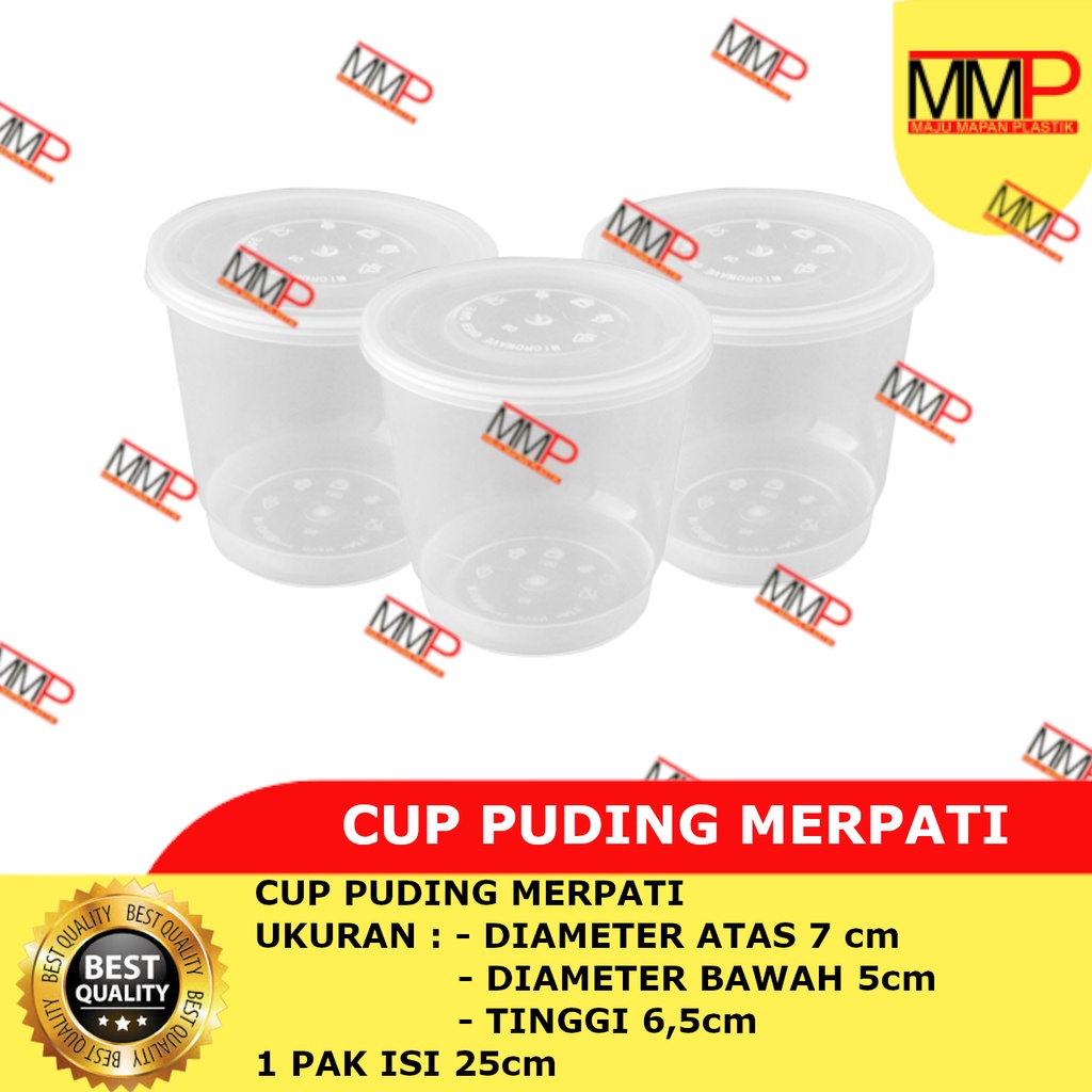 Jual [25pcs] Cup Puding Merpati 150ml / Gelas pudding 150 ml / Cup ...