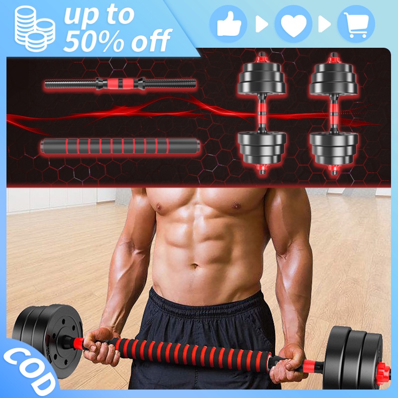 Jual 10kg/20kg/30kg Adjustable Bumper Dumbbell Set Dumbbell Untuk ...