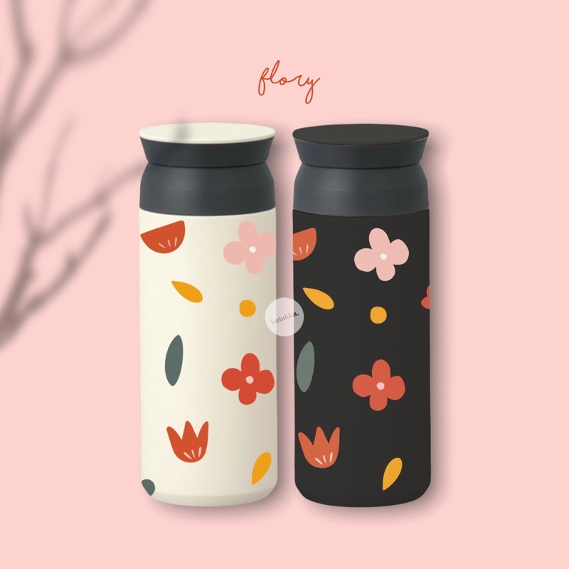 Jual Flory Tumbler ( Tumbler custom / Botol minum / Travel tumbler ...