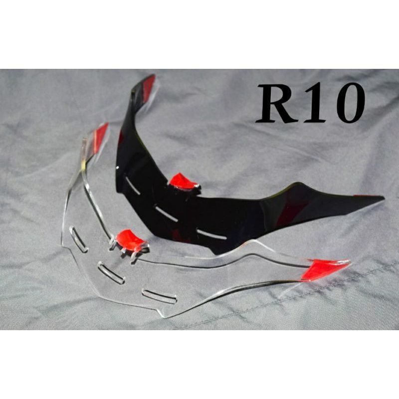 Jual SPOILER R10 HITAM DAN PUTIH | Shopee Indonesia