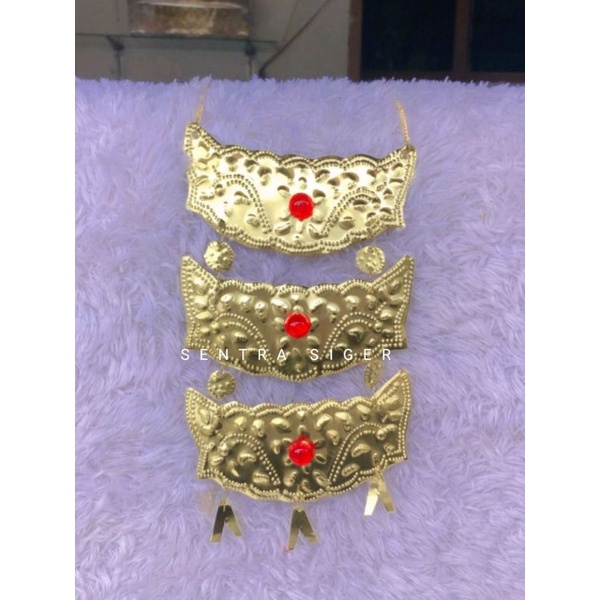 Jual Kalung Papan Jajar || kalung susun tiga (3) || aksesoris adat | Shopee Indonesia