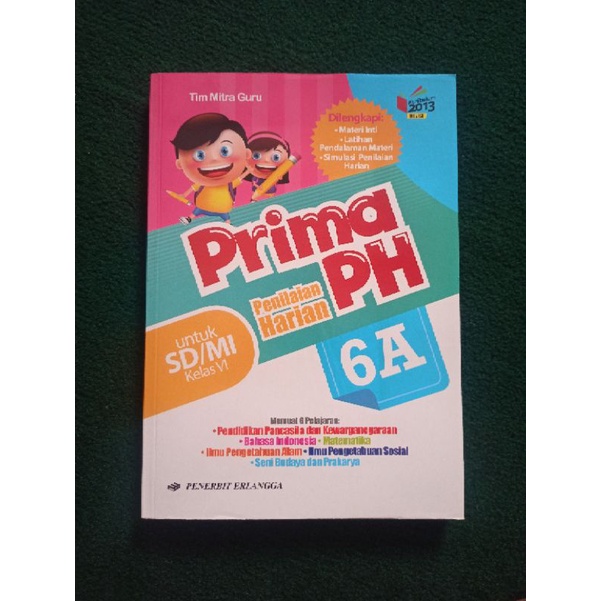 Jual BUKU PRIMA PH 6A SD MI PENILAIAN HARIAN ERLANGGA KURIKULUM 2013 Indonesia|Shopee Indonesia