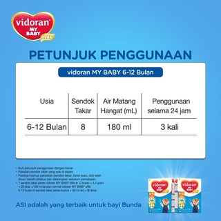 Jual Vidoran My Baby Nutriplex Susu Formula Bayi 6 - 12 bulan [575 g ...