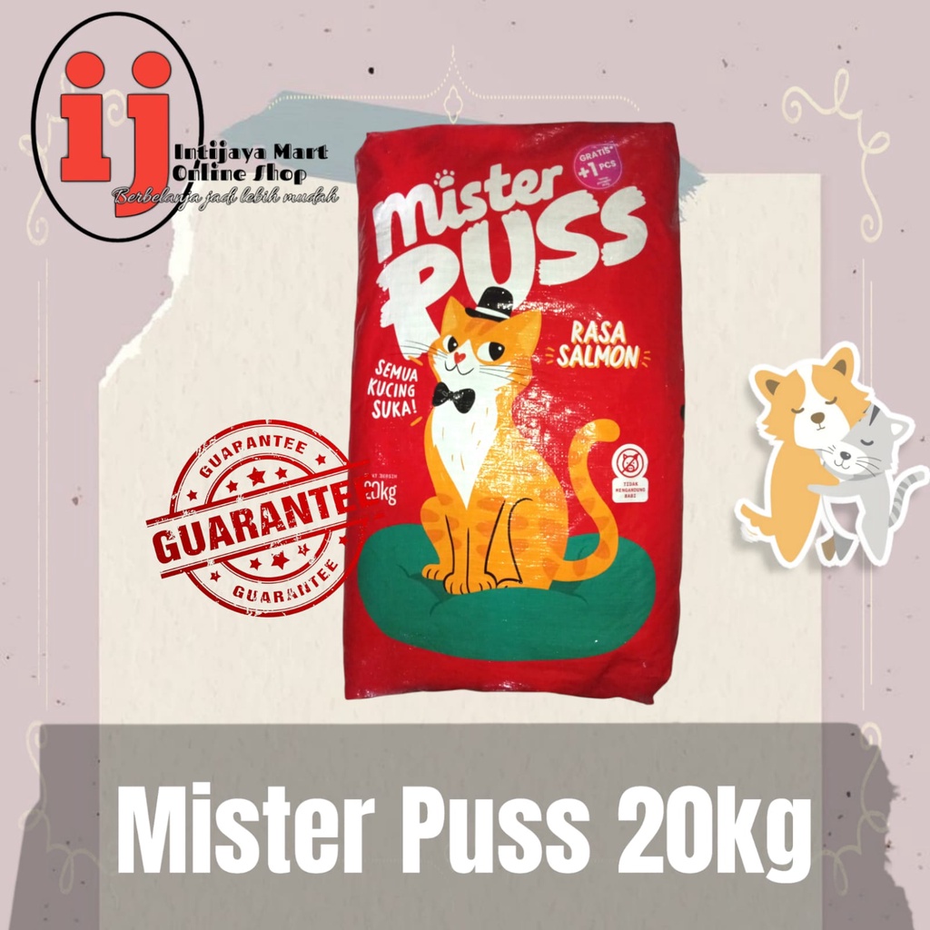 Jual Makanan Kucing Dewasa | Mister Puss Mr Puss 20kg | Shopee Indonesia